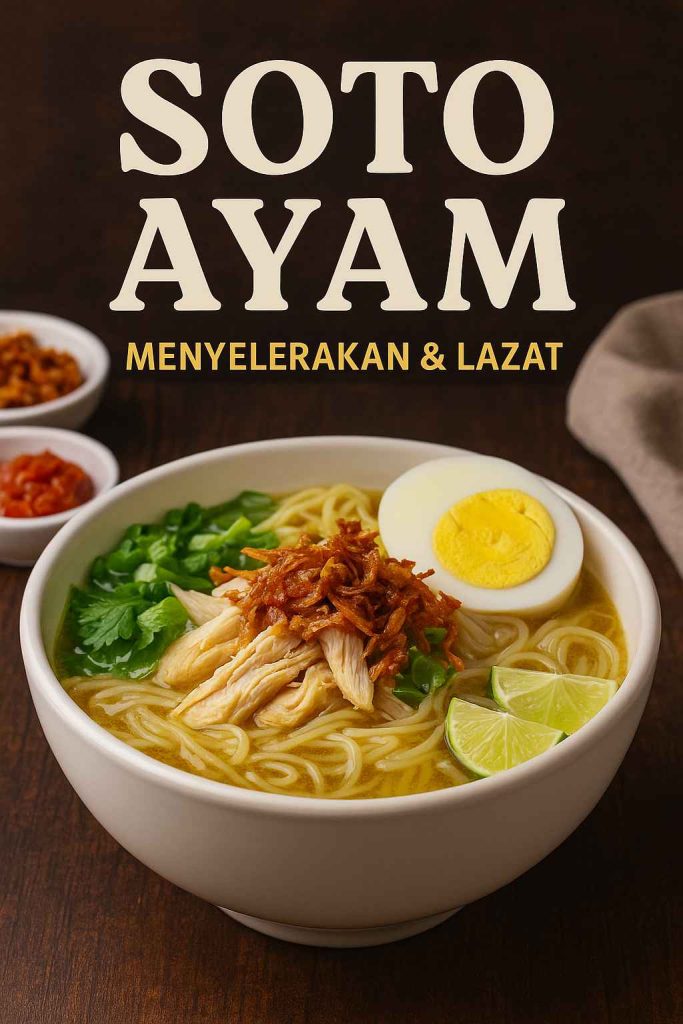 Resipi Ayam Soto Ringkas & Rasa Soto untuk hidangan yang enak